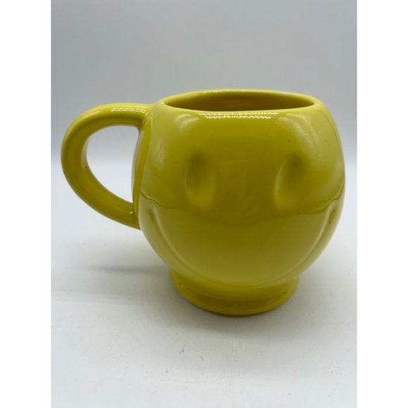 Dining | Vintage Ceramic Pottery Yellow Smiley Face Mug Happy Face ...